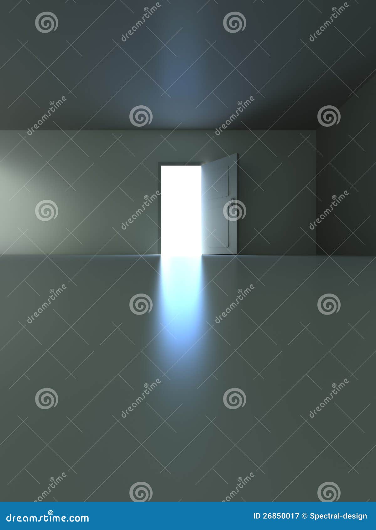 Open Deur stock illustratie. Illustration of deurknop - 26850017