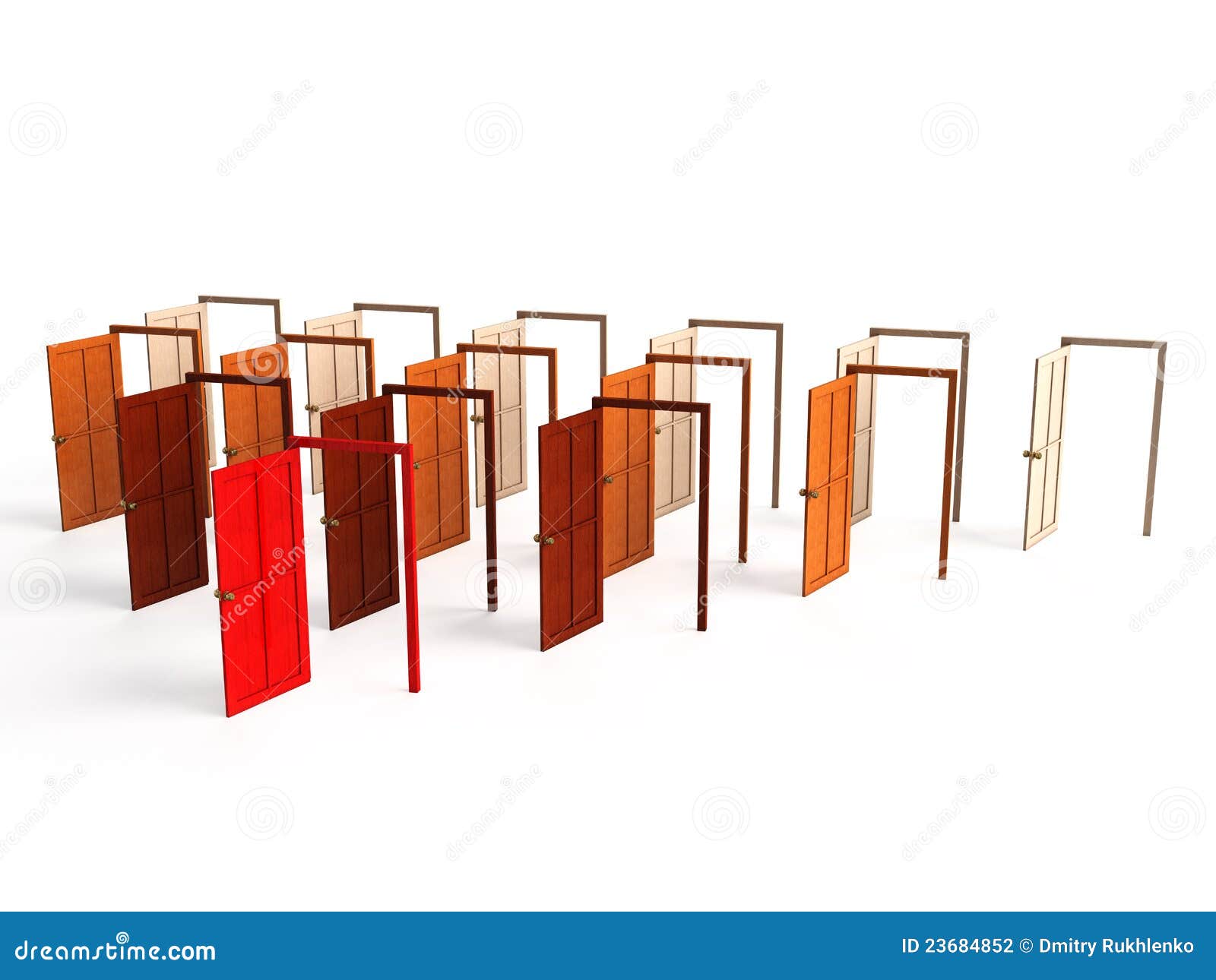 Open deuren stock illustratie. Illustration of toegankelijkheid - 23684852