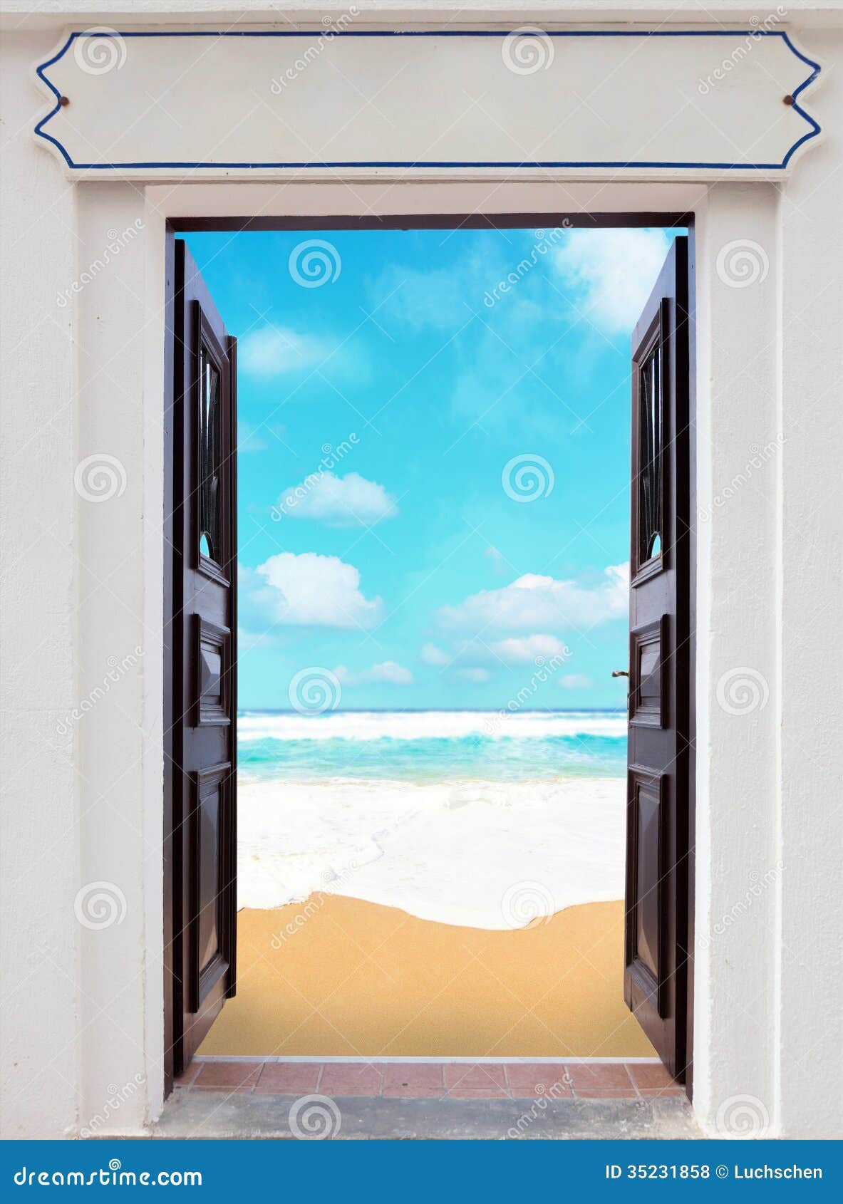 Open deuren stock foto. Image of sleutel, overzees, mooi - 35231858