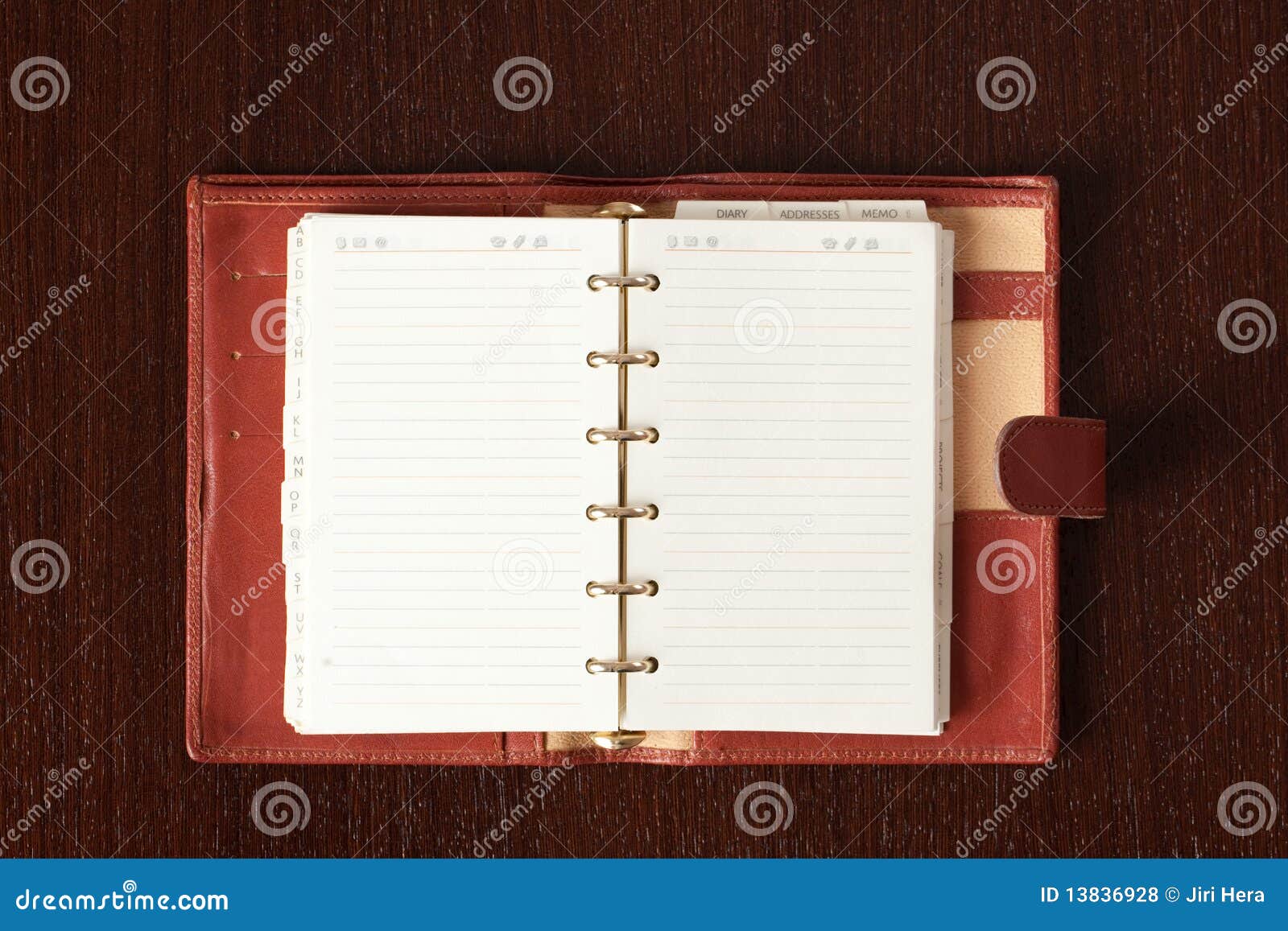 Open diary stock photo. Image of contact, blank, binder - 13836928