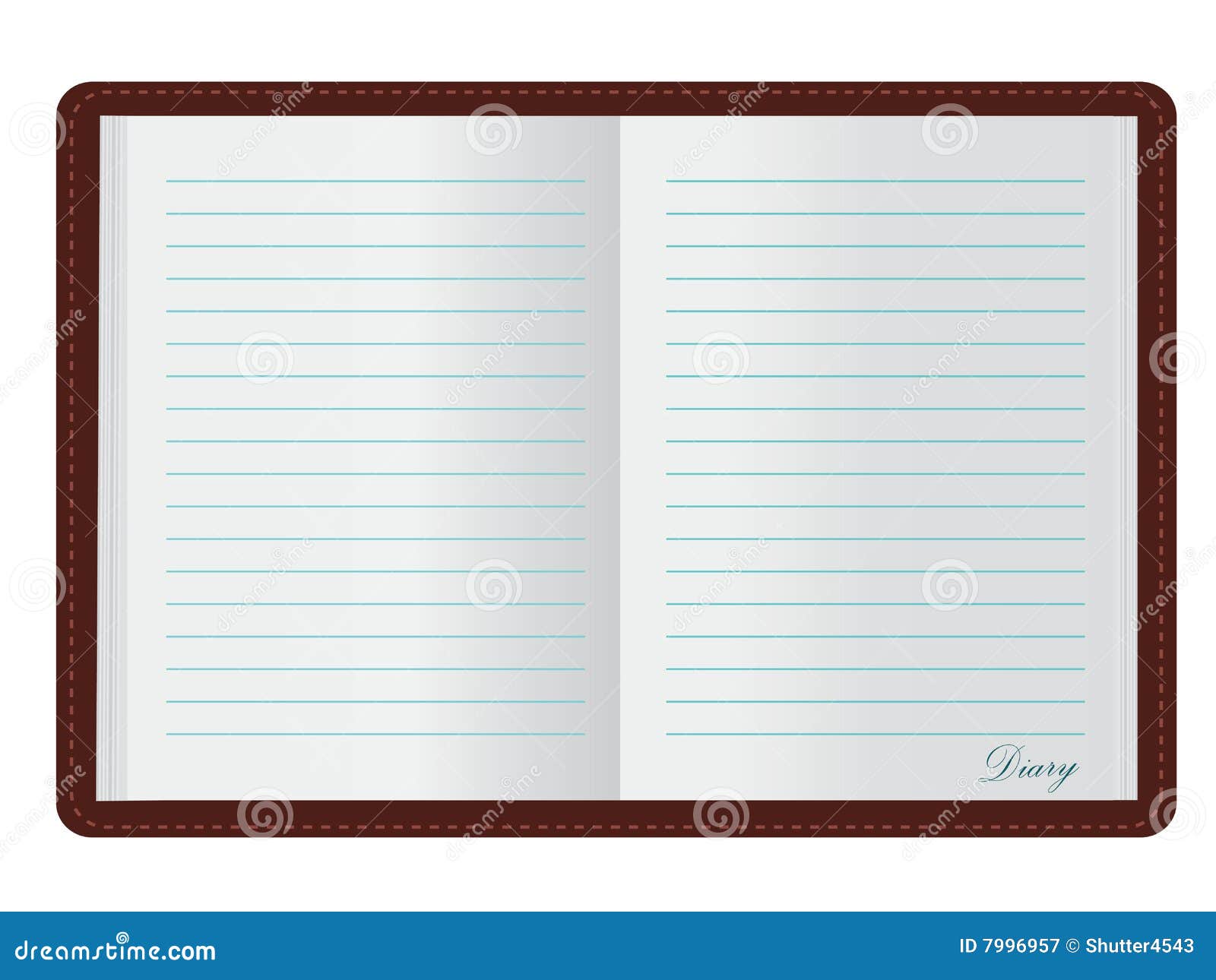 Open Diary Royalty Free Stock Photography - Image: 7996957