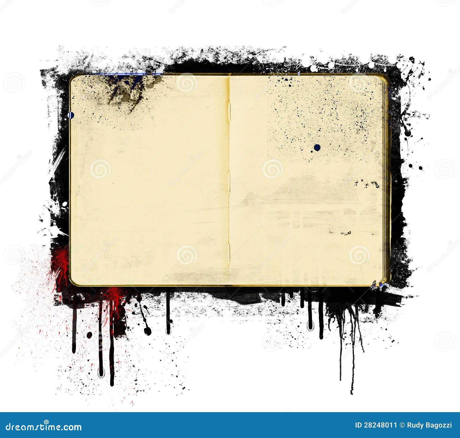 Open diary book stock illustration. Illustration of clipping - 28248011