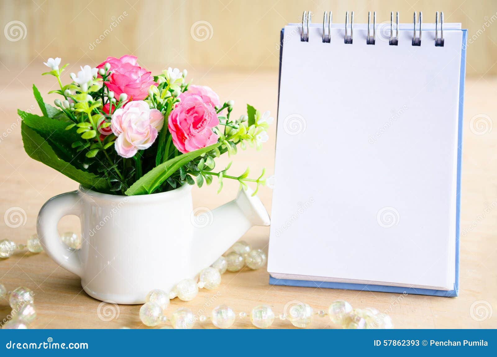 Open diary and flower stock image. Image of white, pink - 57862393
