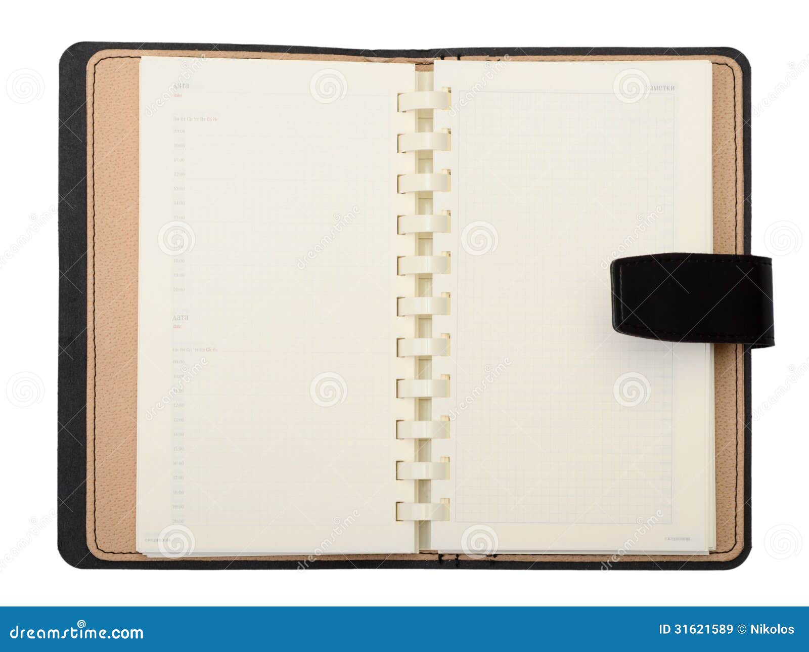 Open diary stock image. Image of meeting, notebook, leather - 31621589