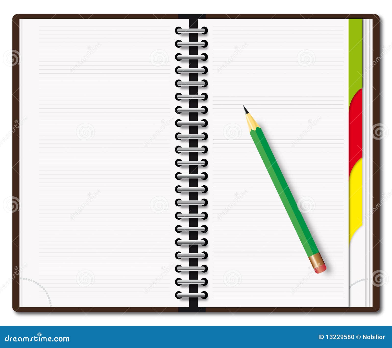 Open diary with a pencil stock vector. Illustration of office - 13229580 Open diary with a pencil stock vector. Illustration of office - 13229580