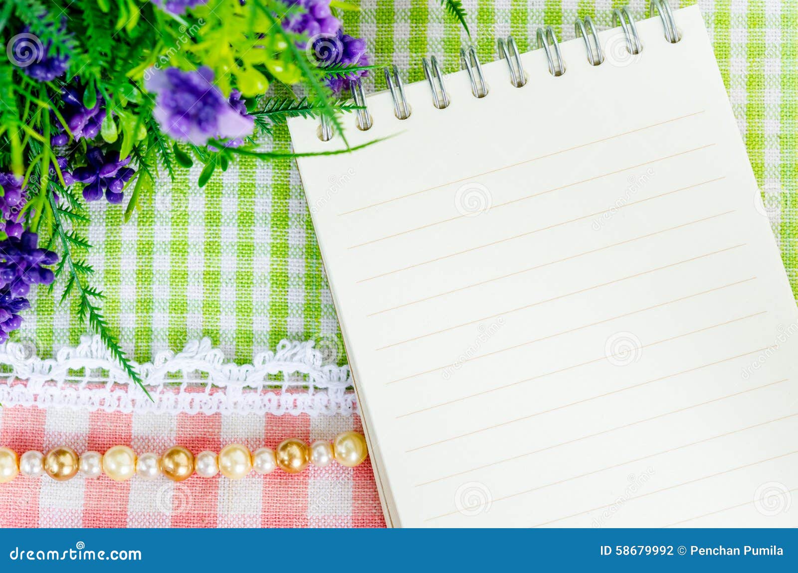 Open Diary and Violet Flower. Stock Photo - Image of abstract, romantic ...