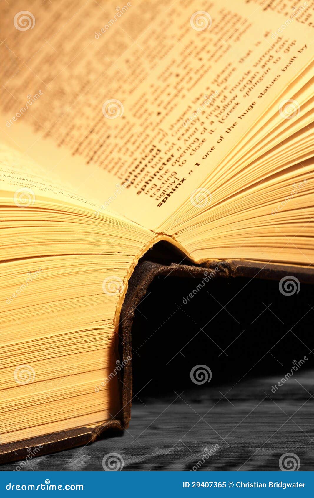 Open dictionary stock image. Image of dictionary, page - 29407365
