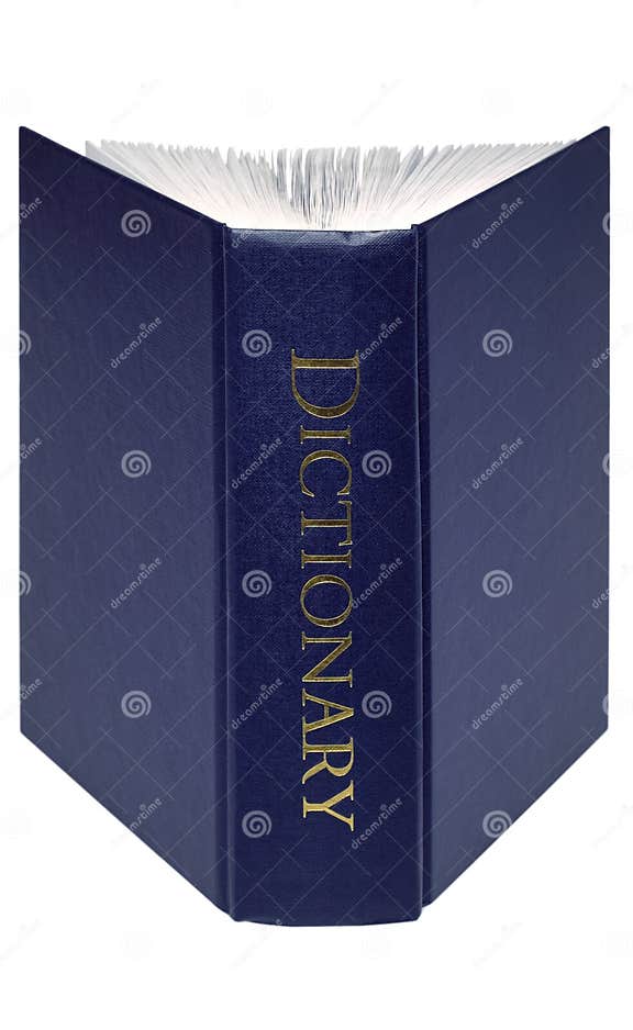 Open Dictionary isolated stock photo. Image of blue, book - 7541934