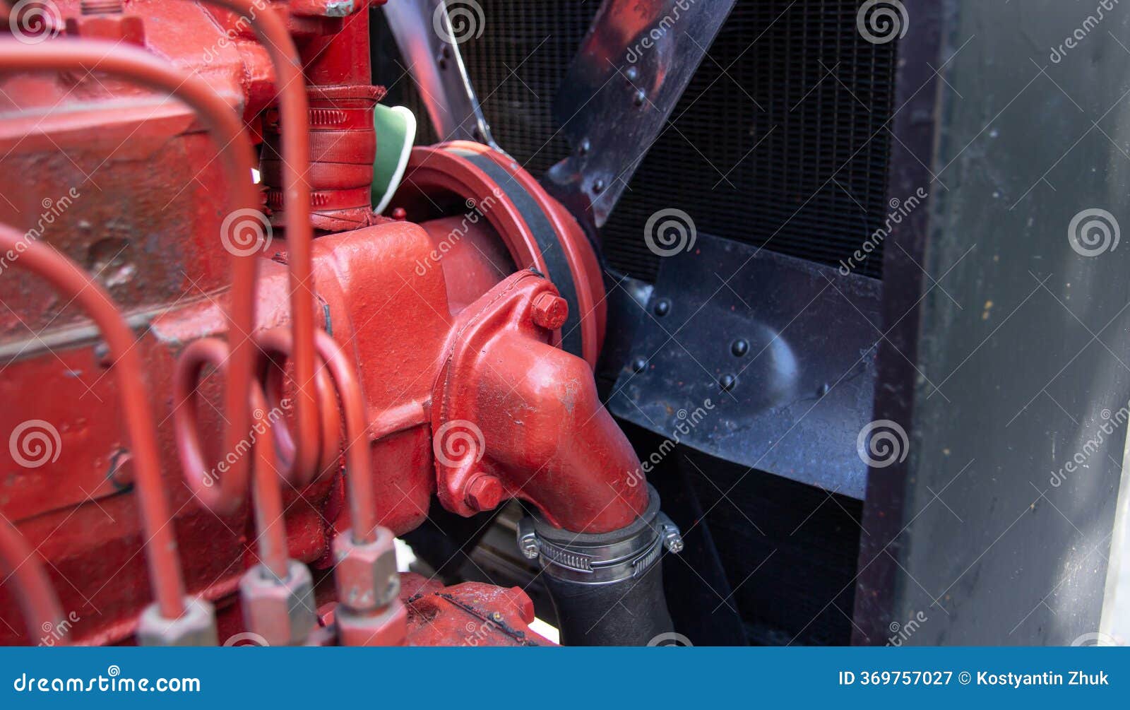 Open Diesel Generator Radiator Cooling System Picture. Image: 369757027