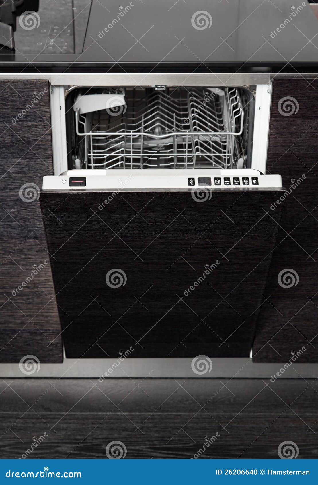 Open dish washer machine stock photo. Image of hightech - 26206640