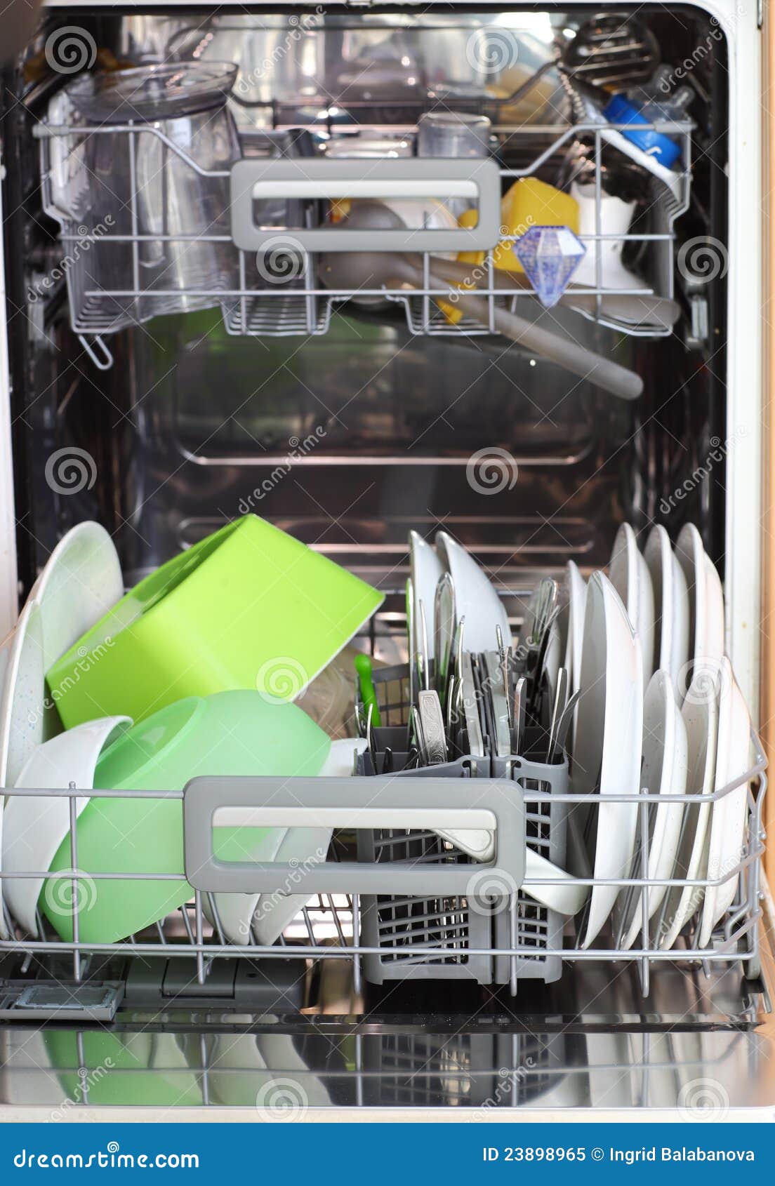 Open dishwasher stock image. Image of hygiene, dish, dishware - 23898965