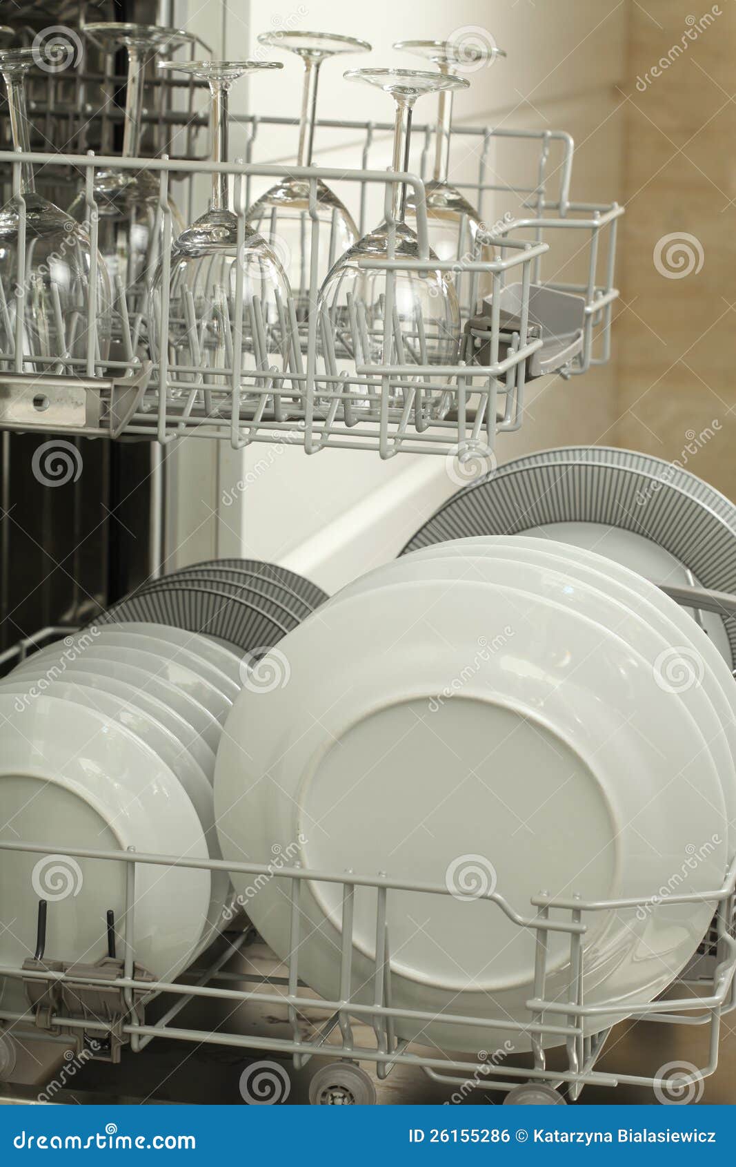 Open dishwasher stock photo. Image of house, cutlery - 26155286