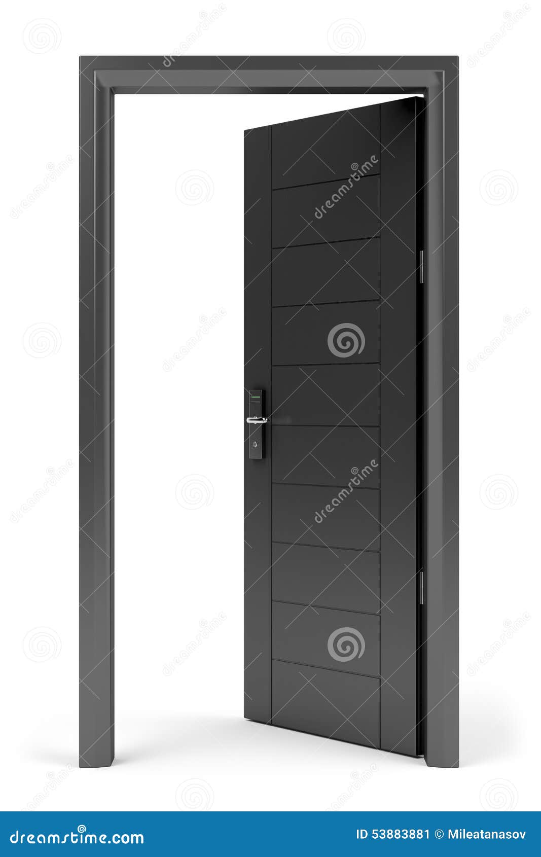 Open door stock illustration. Illustration of frame, door - 53883881