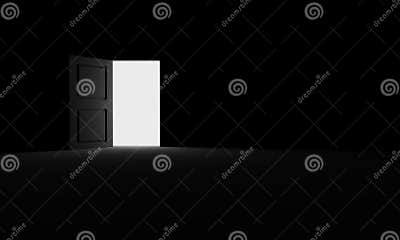 Open Door into the Darkness Stock Photo - Image of entrance, design ...