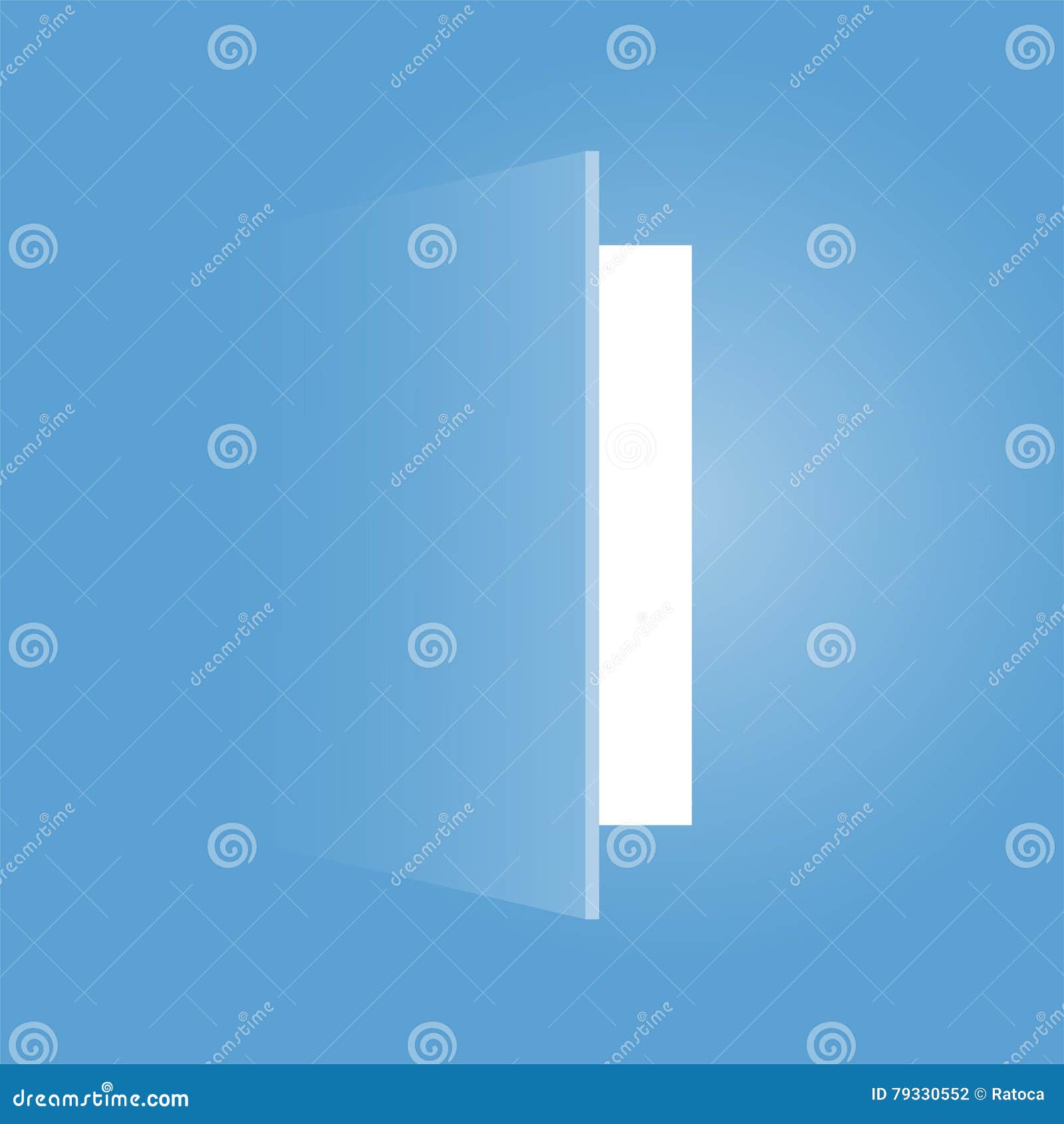Open door design stock vector. Illustration of blue, doorway - 79330552
