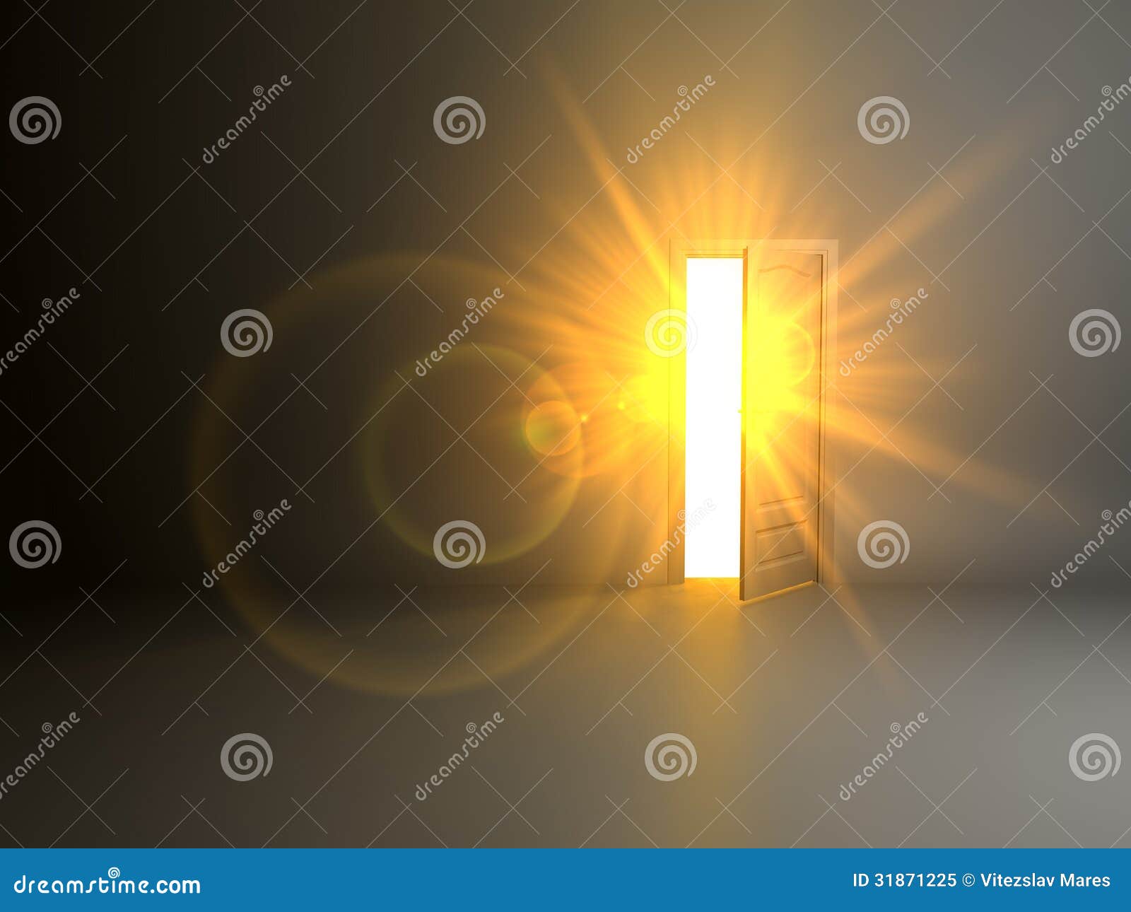 Open door stock illustration. Illustration of abstract - 31871225