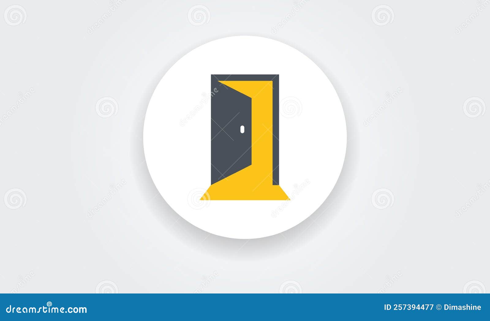 Open Door Icon, Design Element, Symbol .Vector Illustrations Stock ...