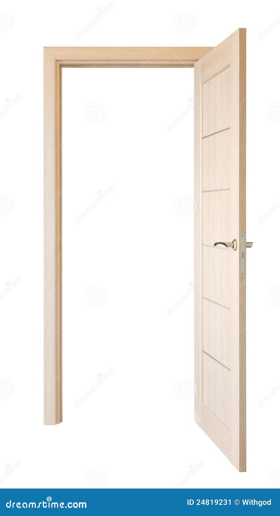 Open door, isolated stock image. Image of case, light - 24819231