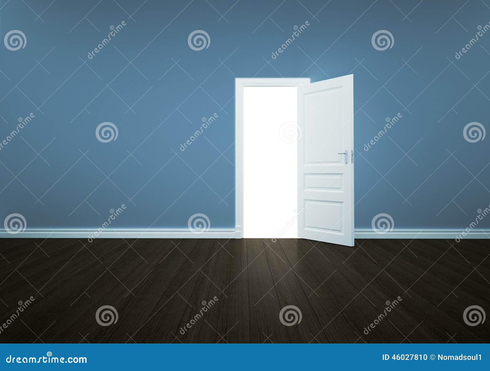 Open door isolated stock illustration. Illustration of inside - 46027810
