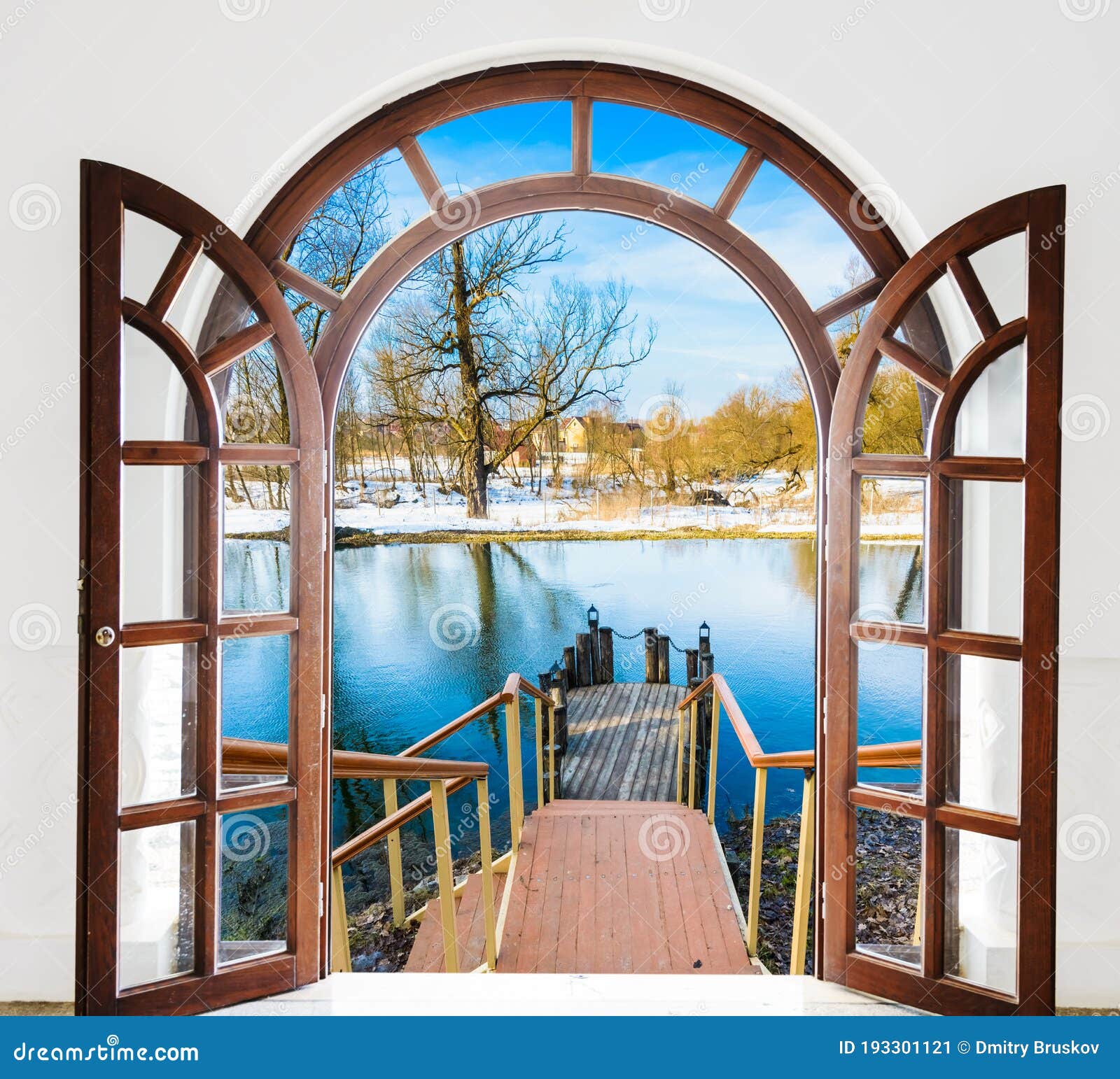 Open door ladder stock image. Image of keyhole, light - 193301121