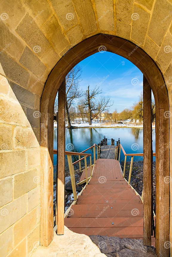Open door ladder stock photo. Image of hotel, modern - 65822100