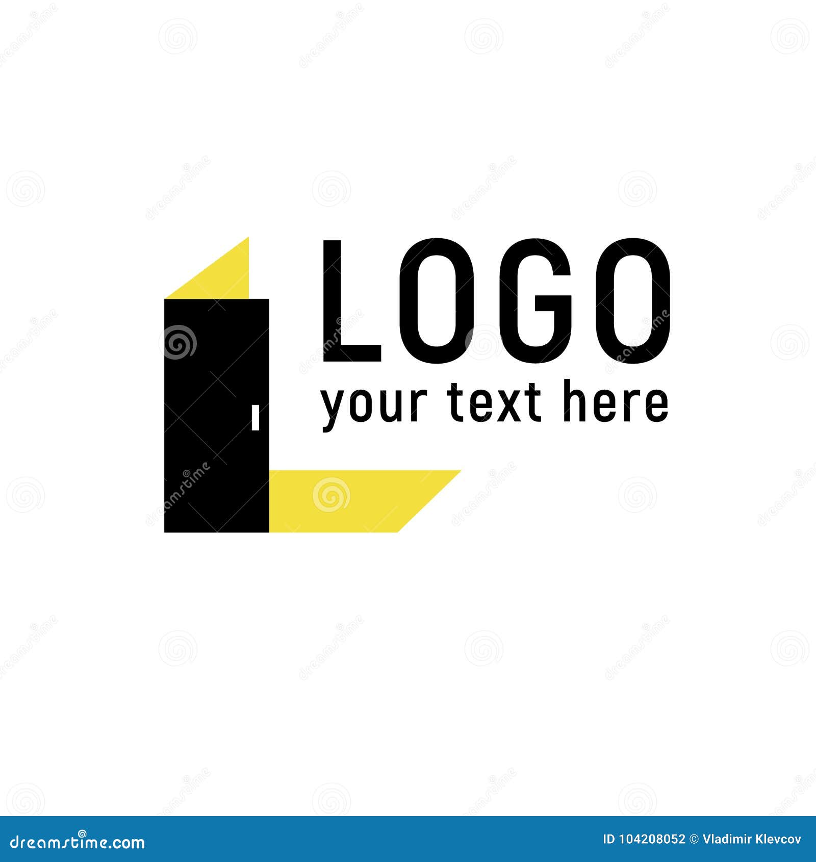 Open door logo stock illustration. Illustration of style - 104208052