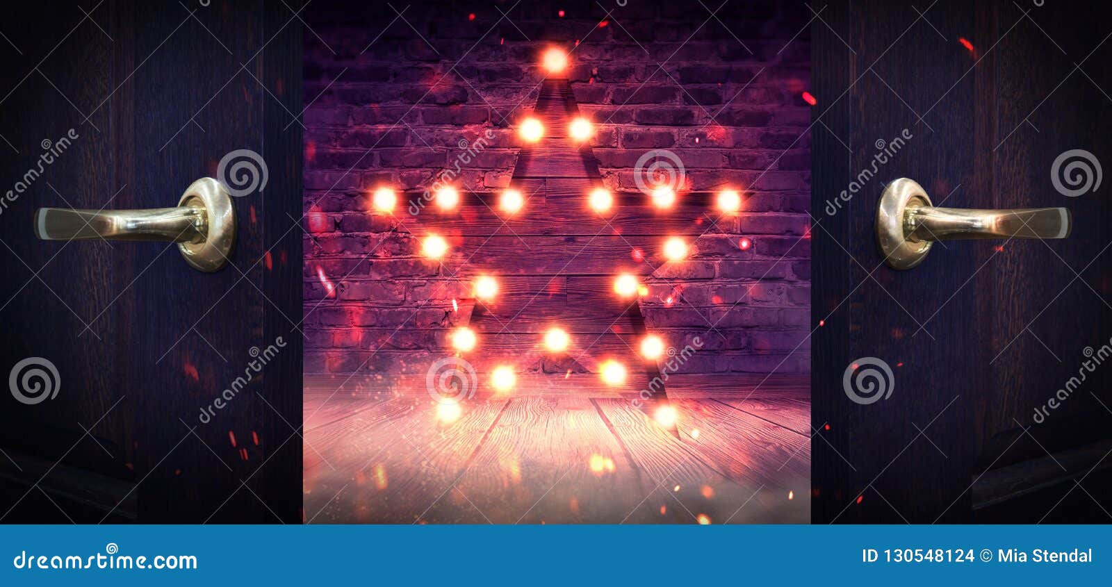 Open door, magical holiday stock photo. Image of beginning - 130548124