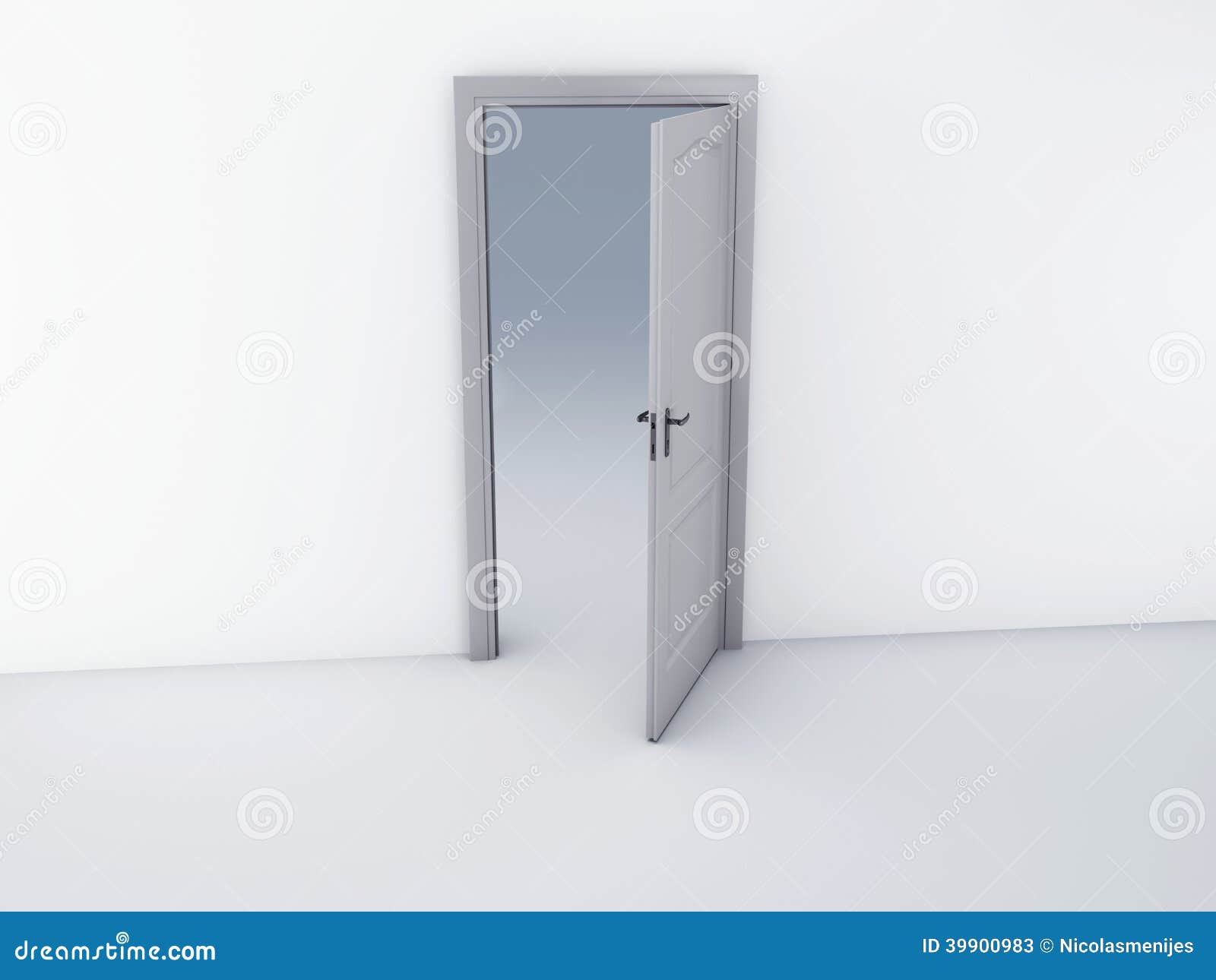 Open Door Possibilities stock illustration. Illustration of doorway ...