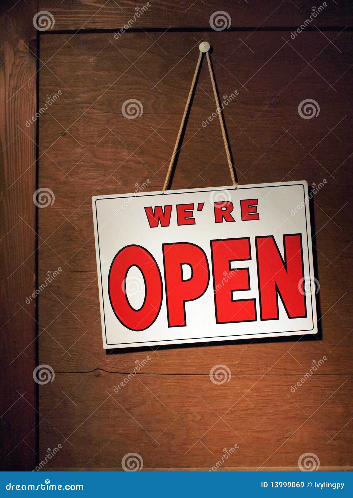 We Are Open Door Sign Stock Image | CartoonDealer.com #13999069