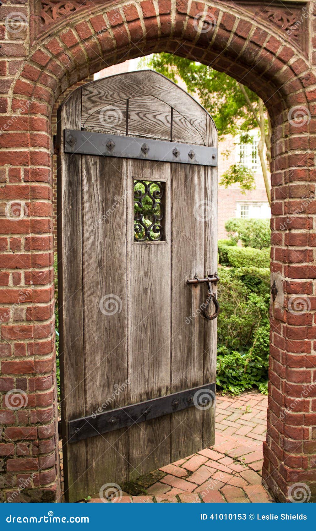 Open door stock image. Image of archway, wooden, garden - 41010153