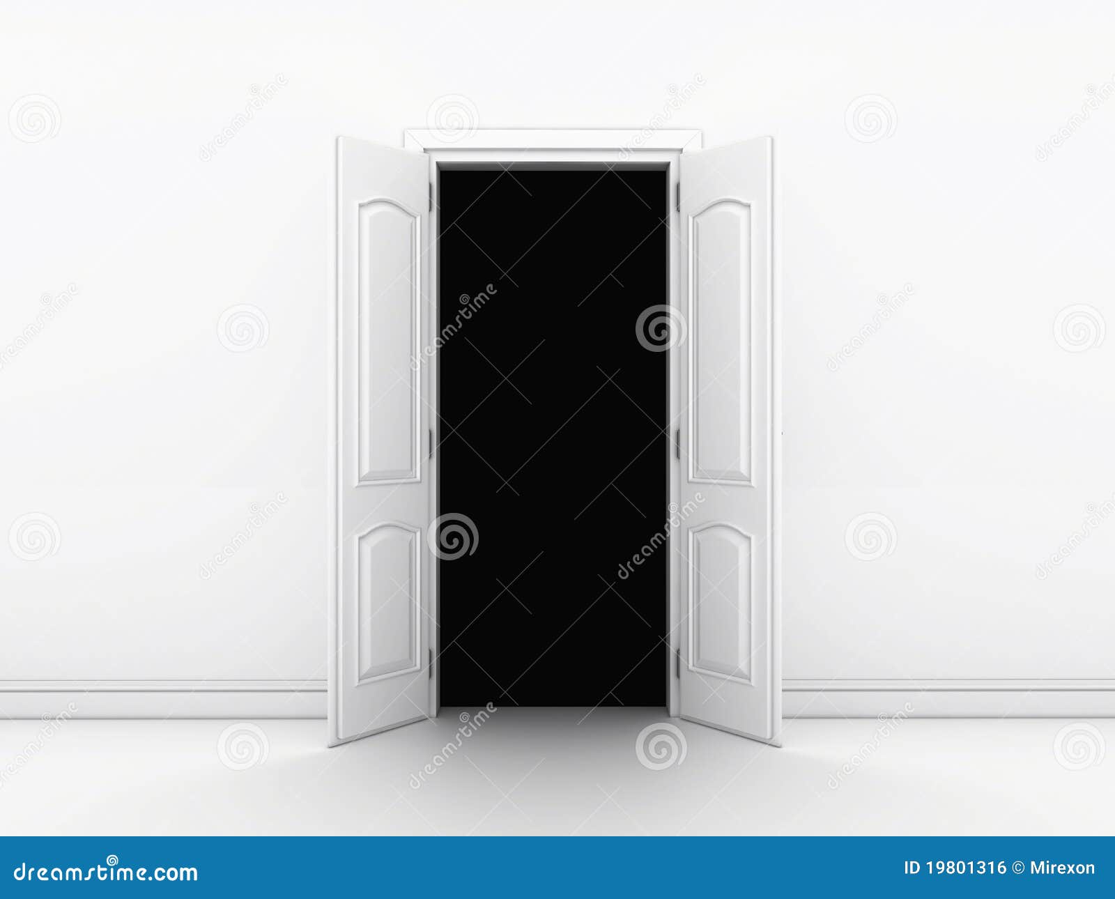Open Door in that Terrible To Go Stock Illustration - Illustration of ...