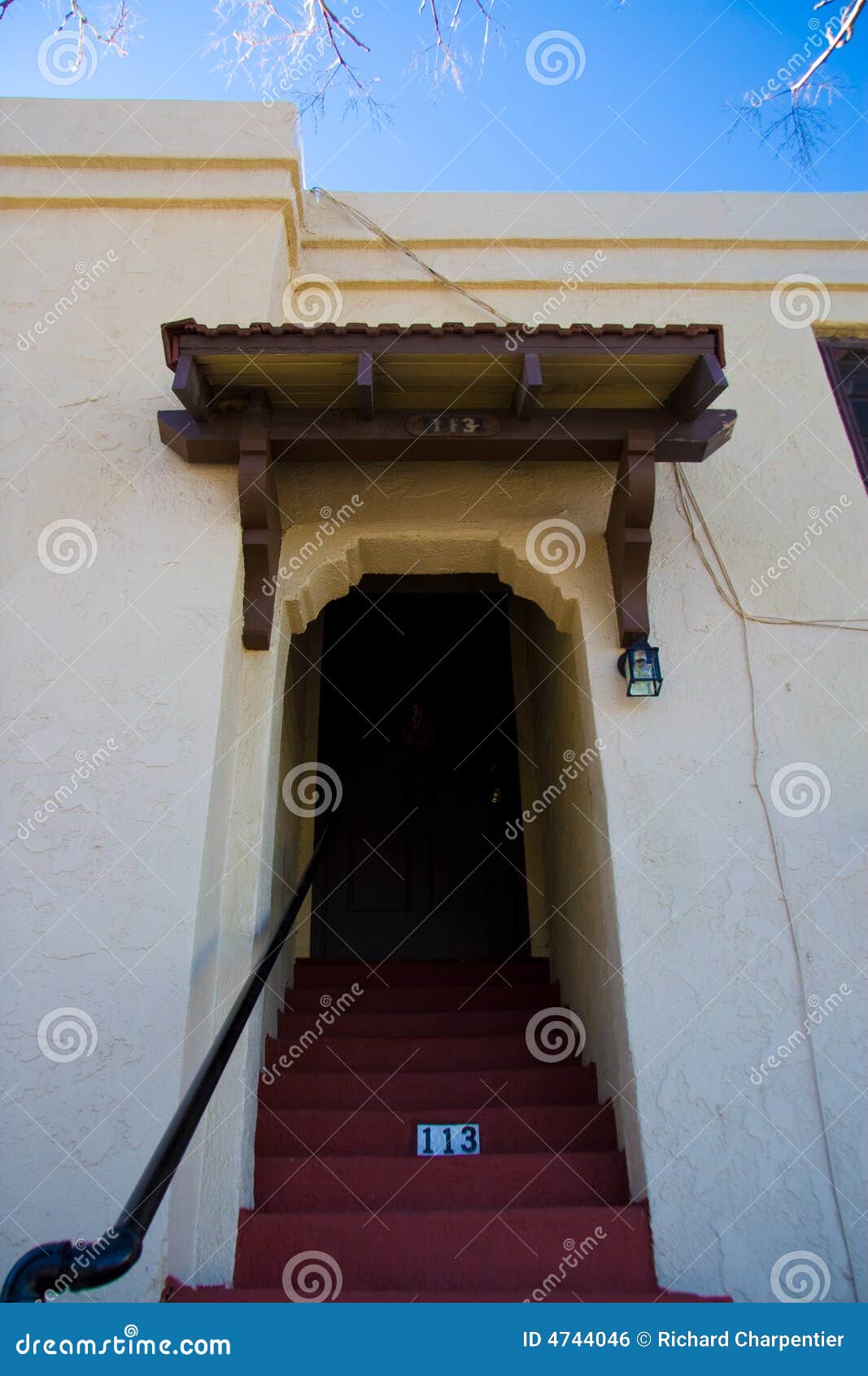 Open doorway in house stock photo. Image of shaded, residence - 4744046