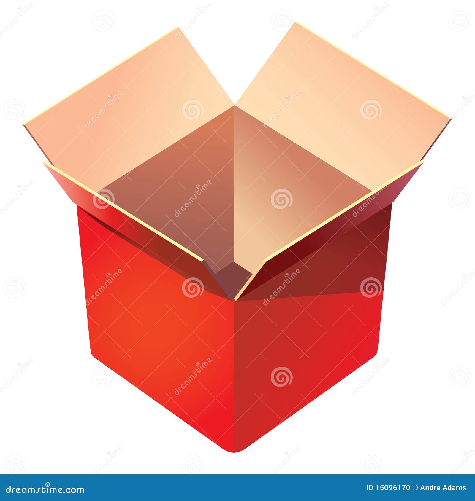 Open doos vector illustratie. Illustration of open, houder - 15096170