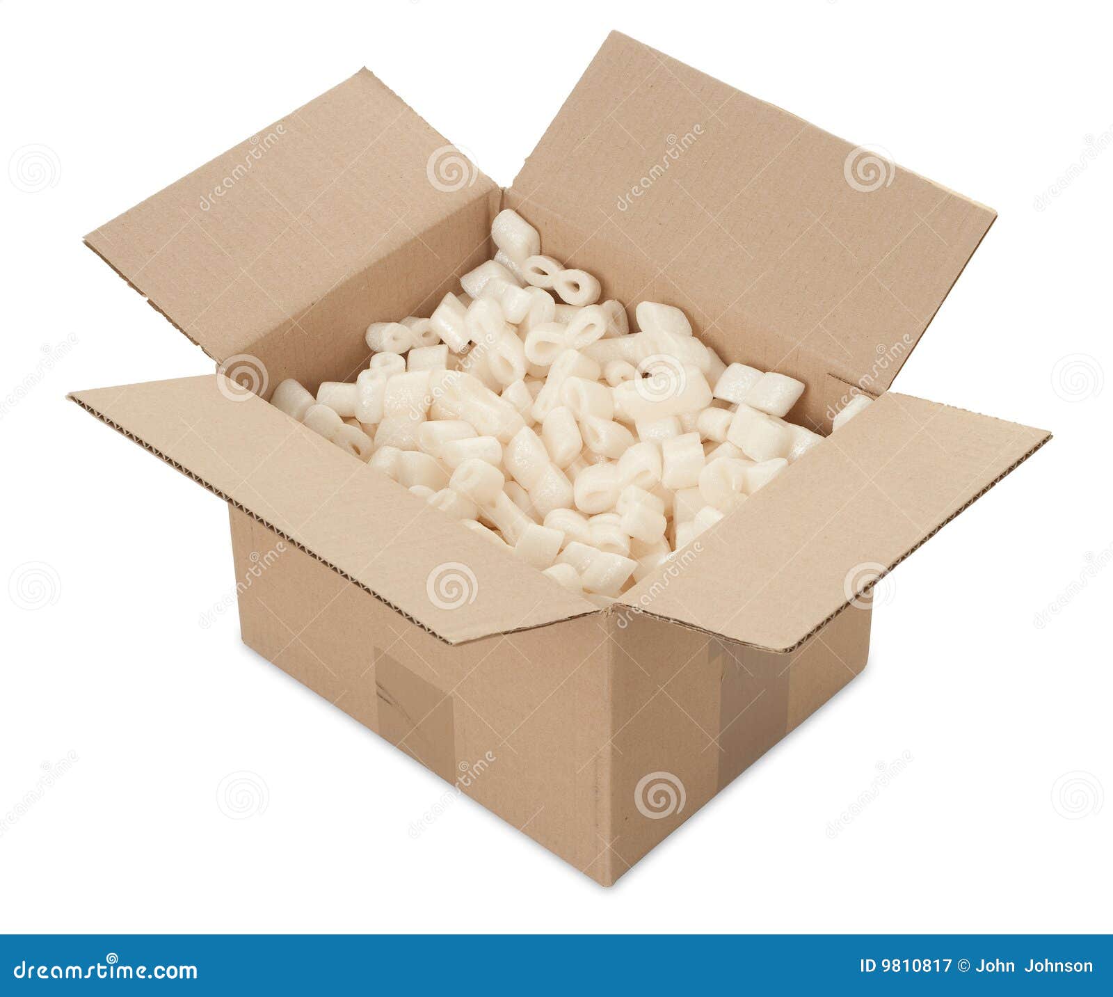 Open doos stock afbeelding. Image of spatie, karton, beige - 9810817