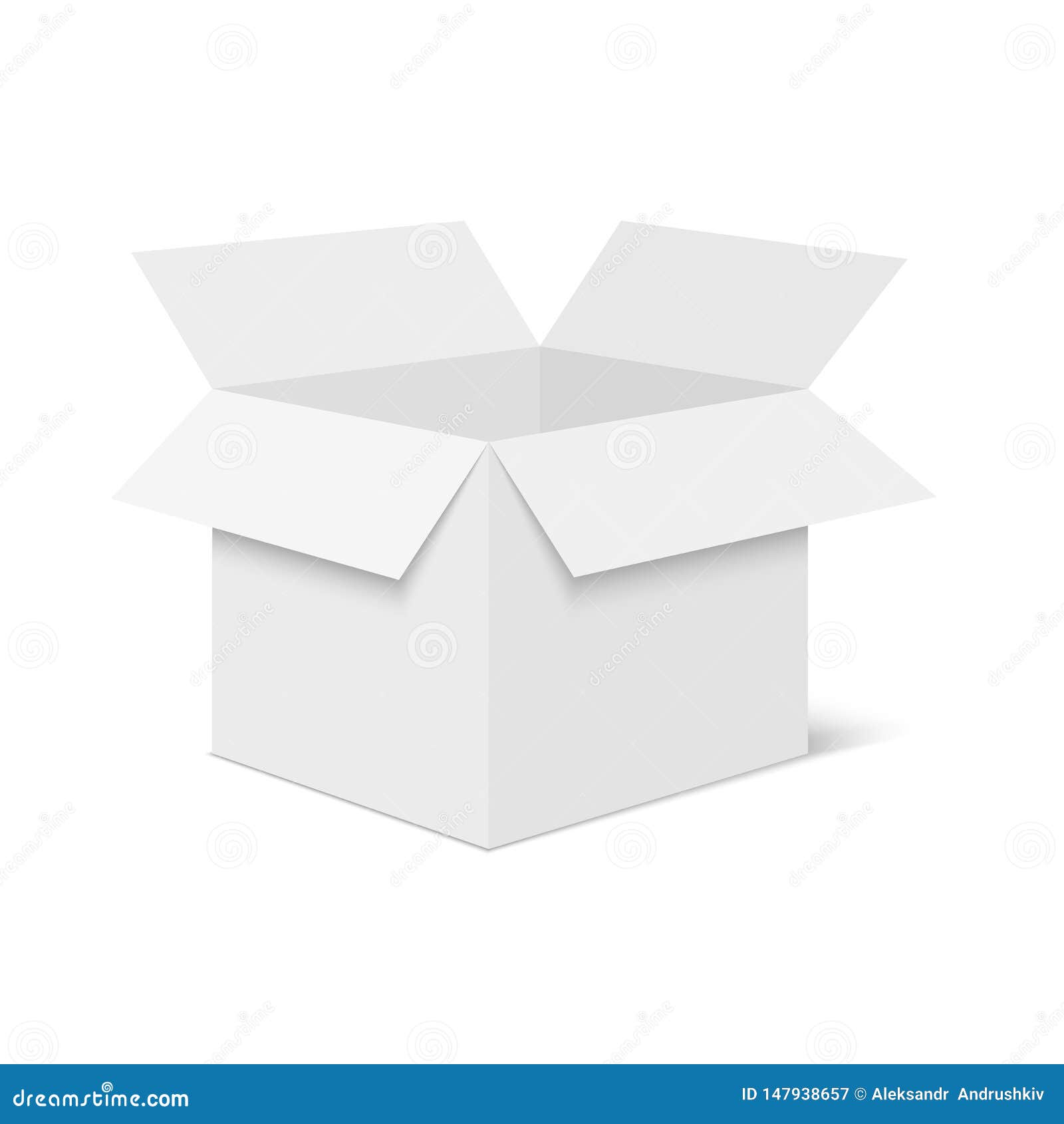 Open doos 4 vector illustratie. Illustration of lever - 147938657