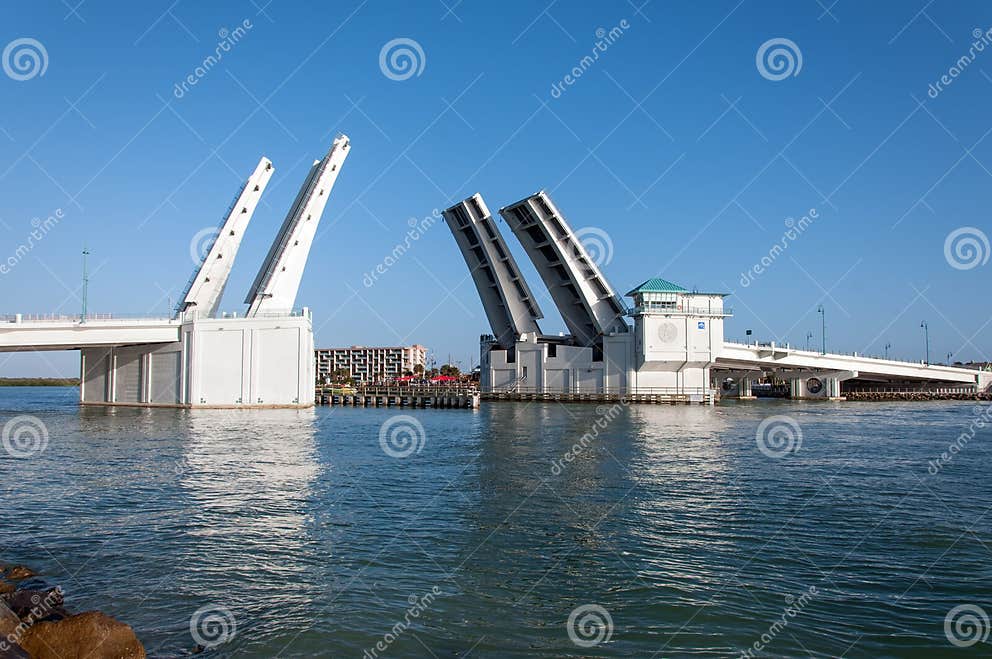 Open DrawBridge stock image. Image of blue, road, skyline - 28649997