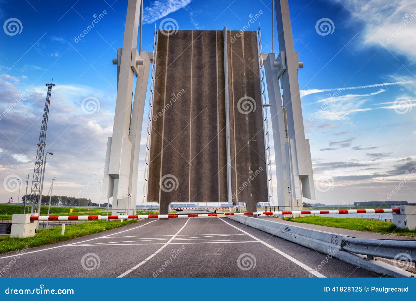 Open Drawbridge over river stock image. Image of europe - 41828125