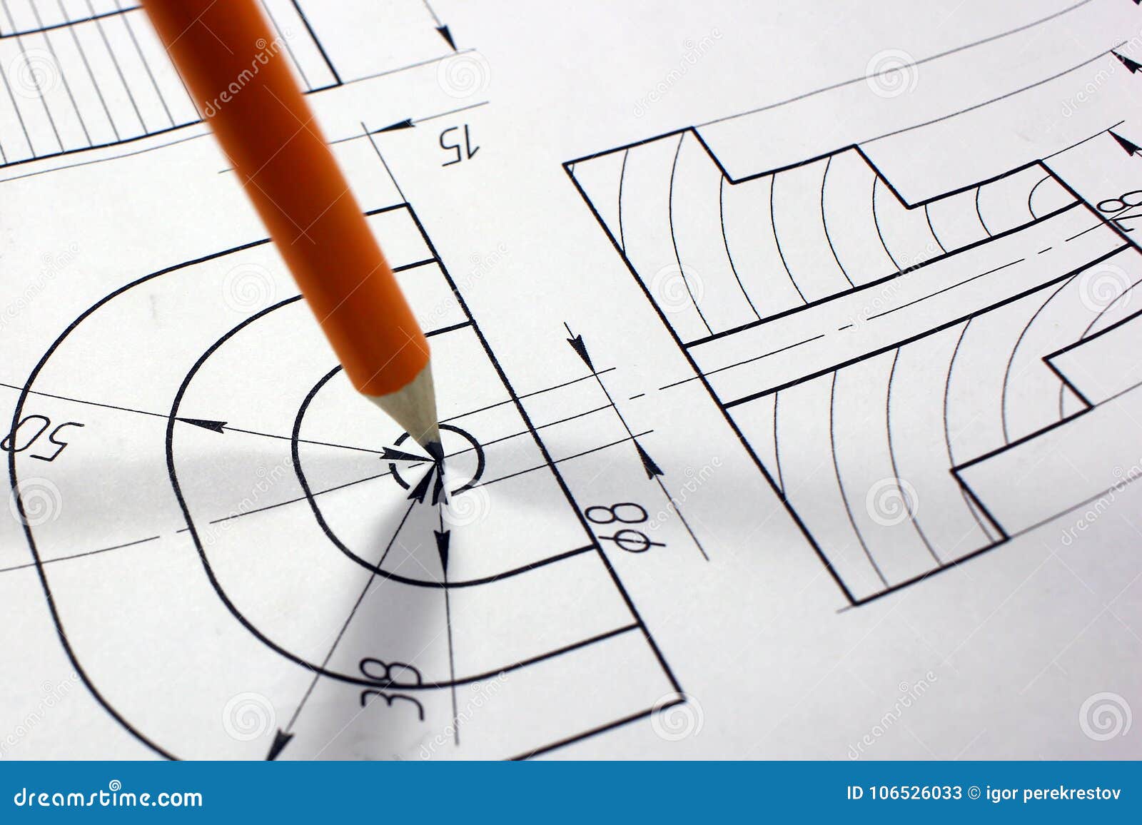 Open Drawings with a Pencil. Stock Image - Image of stationery ...