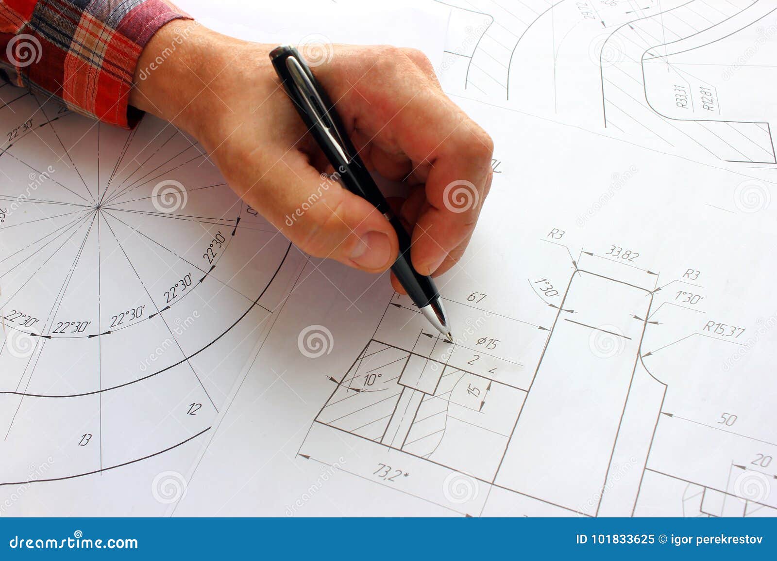 Open the Drawings with a Pencil. Engineering and Design Stock Image ... Open the Drawings with a Pencil. Engineering and Design Stock Image ...