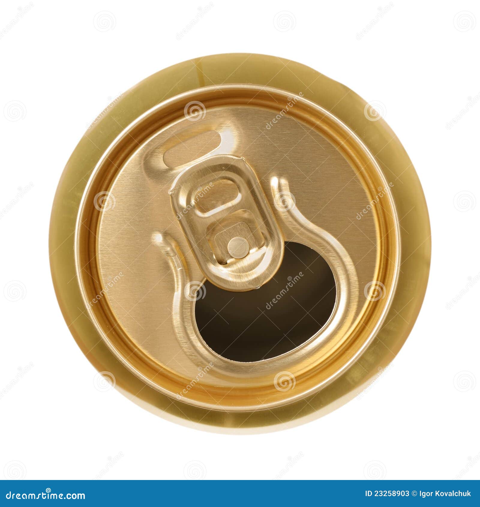 Open drink can stock image. Image of metallic, round - 23258903