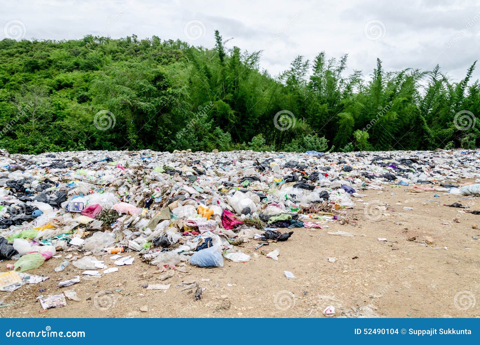 Open Dump Site at Ratchaburee City Thailand on May 6, 2012. Editorial ...