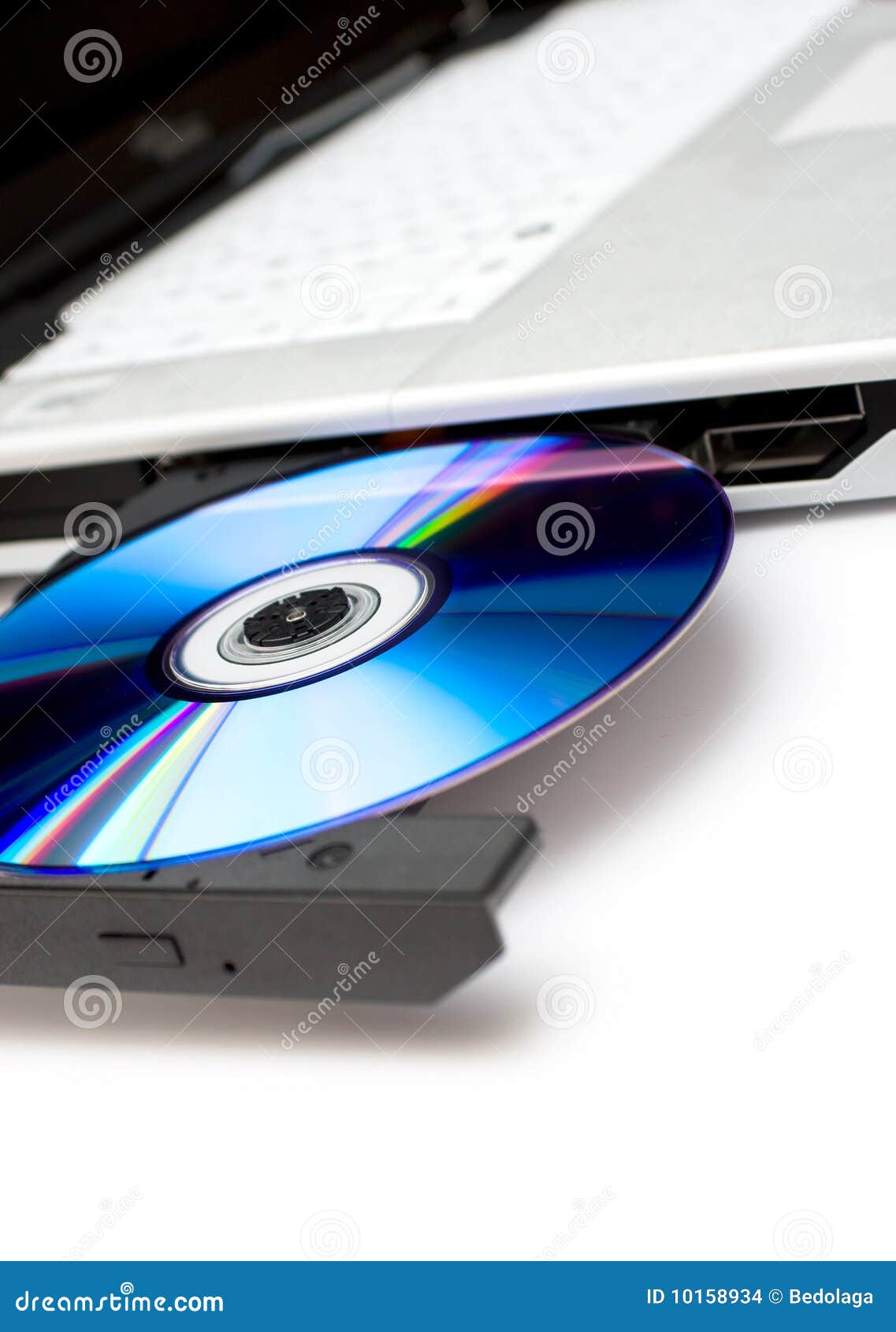 Open DVD tray stock photo. Image of wireless, notebook - 10158934