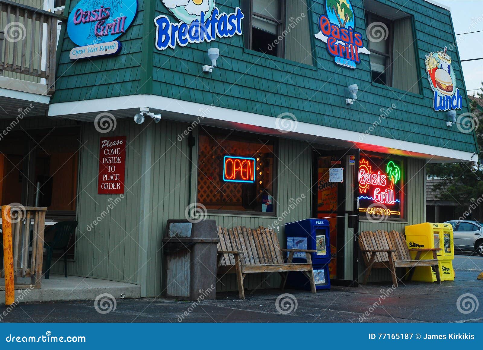 Open early for breakfast editorial photography. Image of morning - 77165187