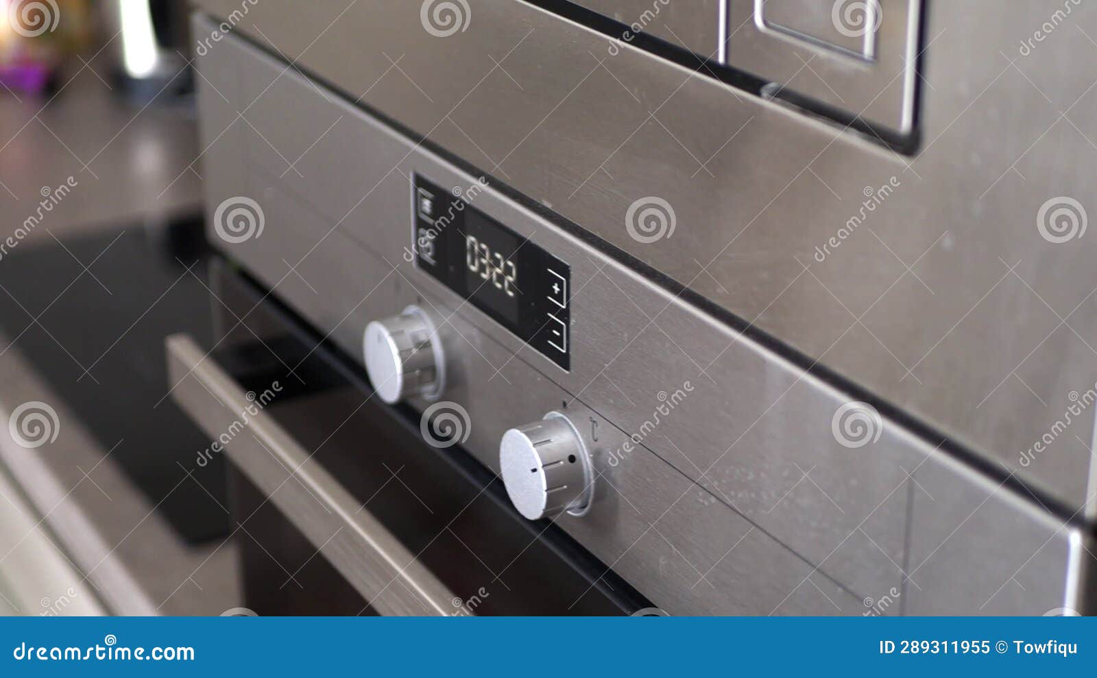 Open electric oven at home stock video. Video of interior - 289311955