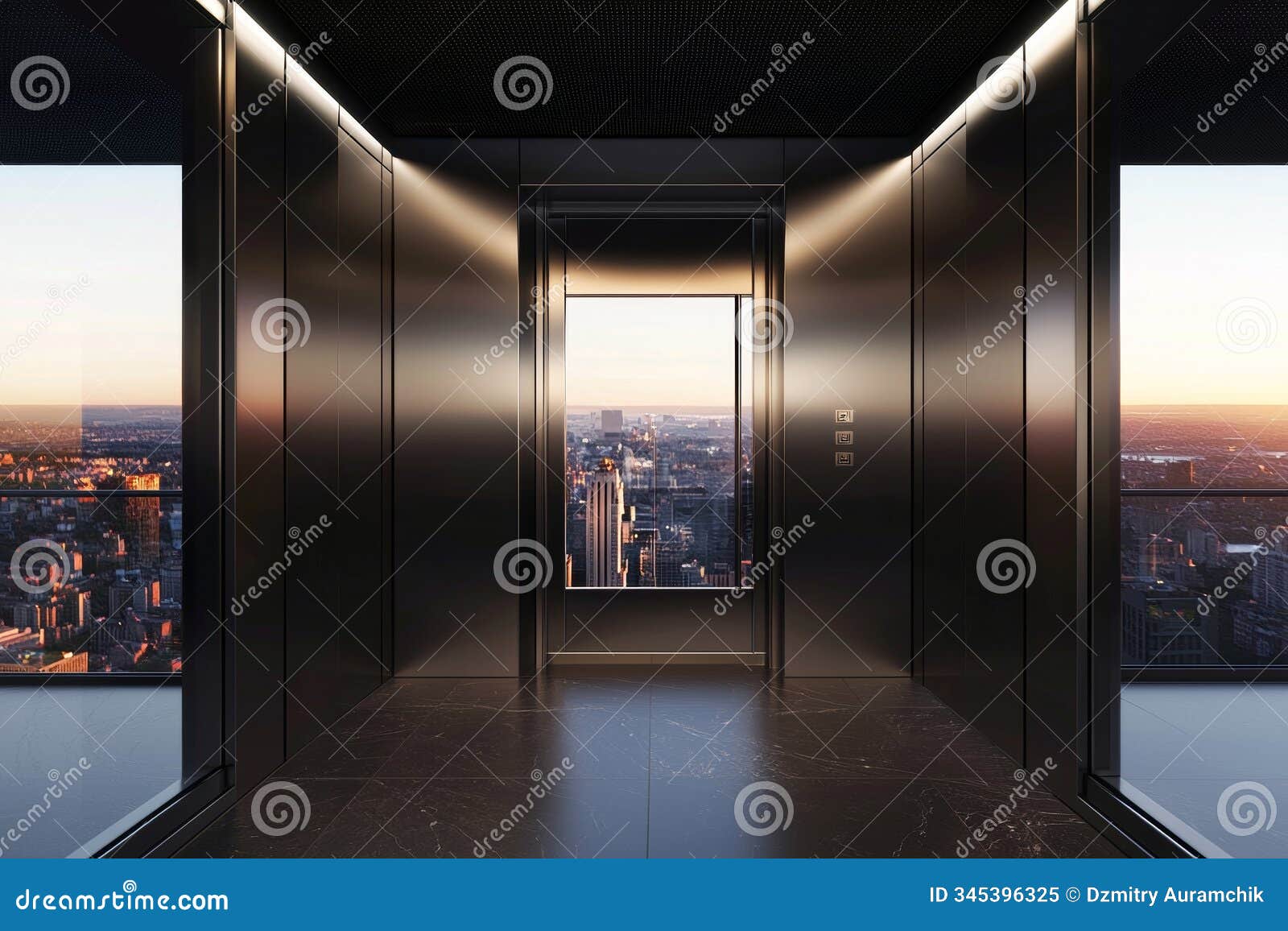 Open Elevator Doors Representing a Business Opportunity Stock Image ...