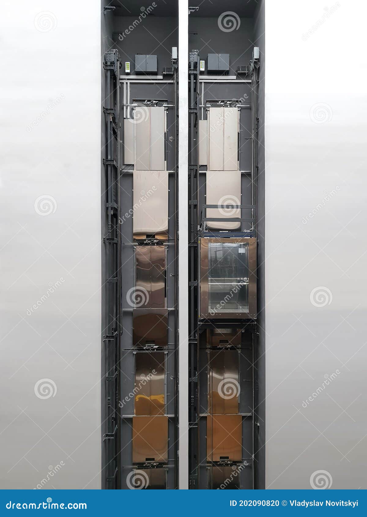 Open Elevator Shaft in an Office Building, Equipment Stock Photo ...