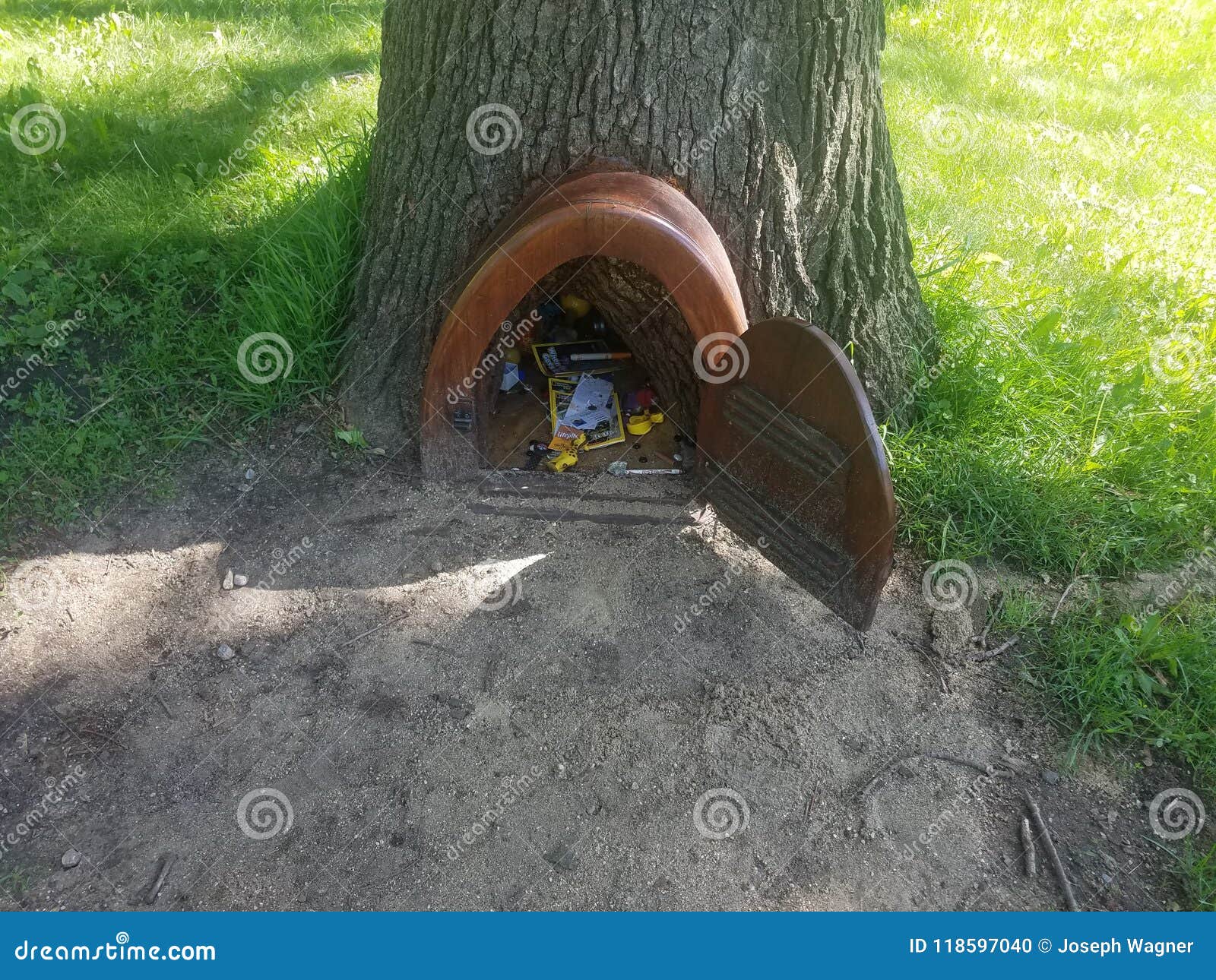 Open elf door editorial image. Image of forest, tree - 118597040