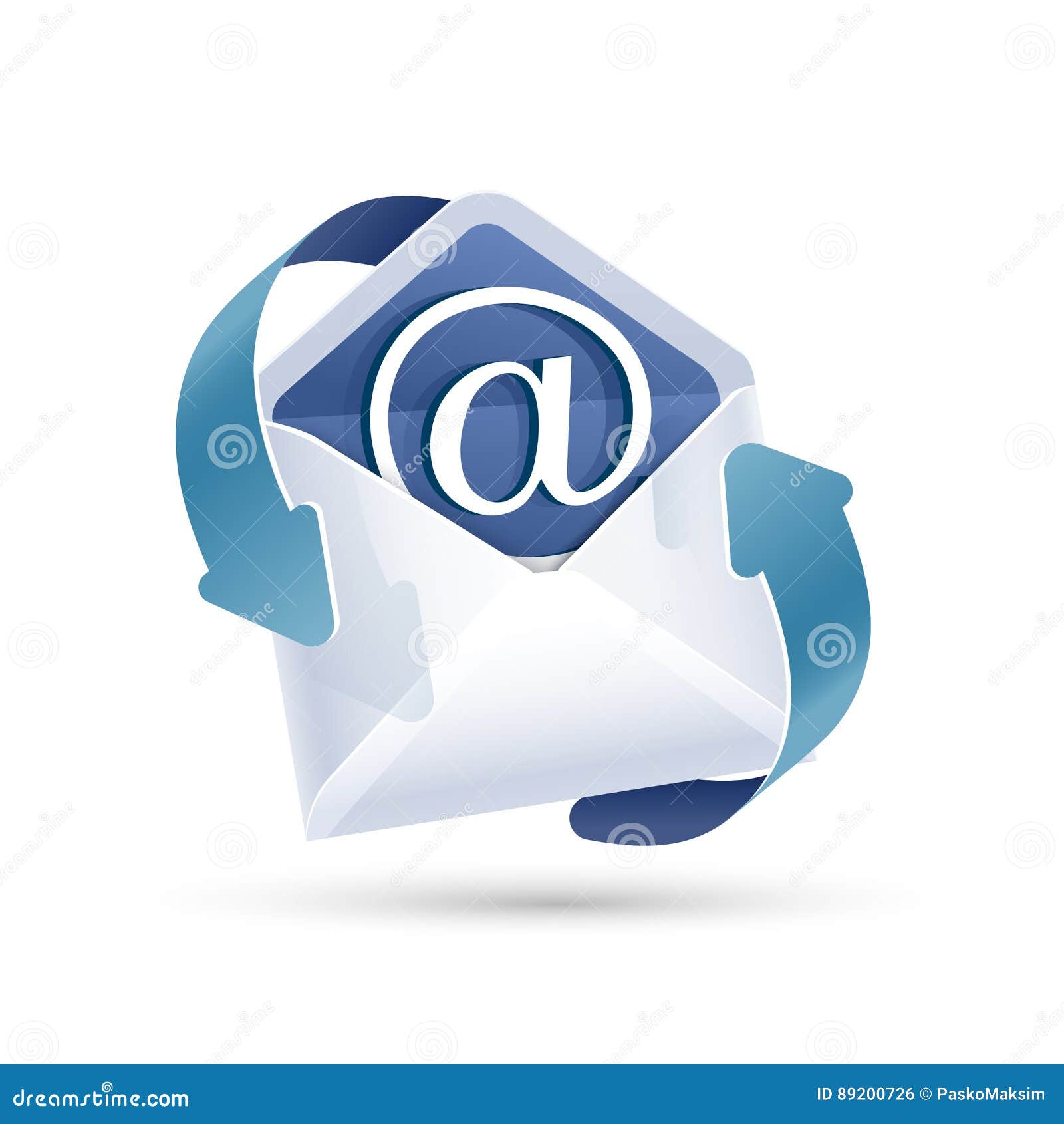 Open Email Letter. Vector stock vector. Illustration of concept - 89200726