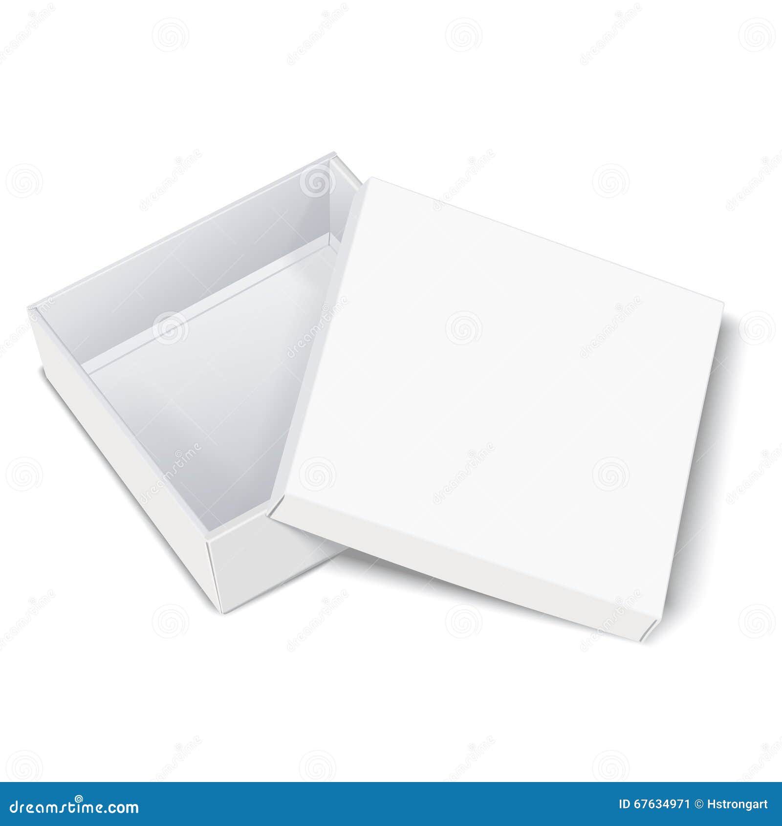Open empty blank box stock vector. Illustration of show - 67634971