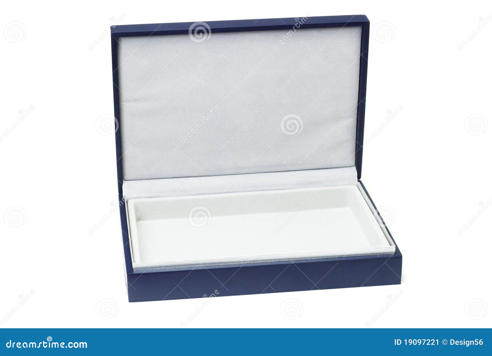 Open empty blue gift box stock image. Image of valentine - 19097221